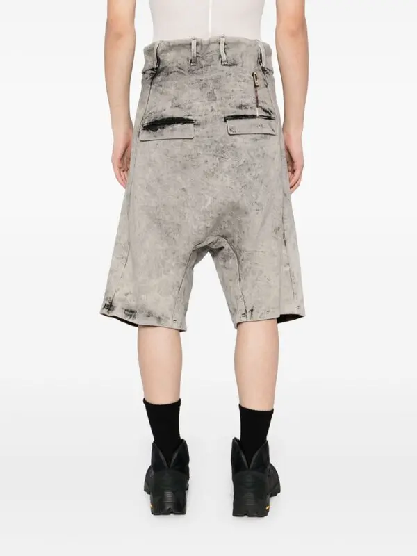 Boris Bidjan Saberi Acid-washed Denim Shorts