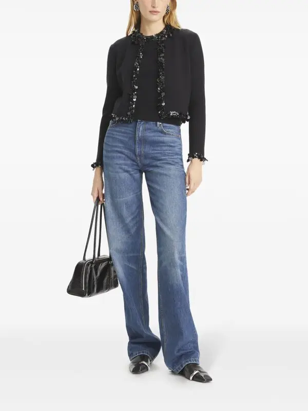 Tory Burch Embellished Cropped Cardigan