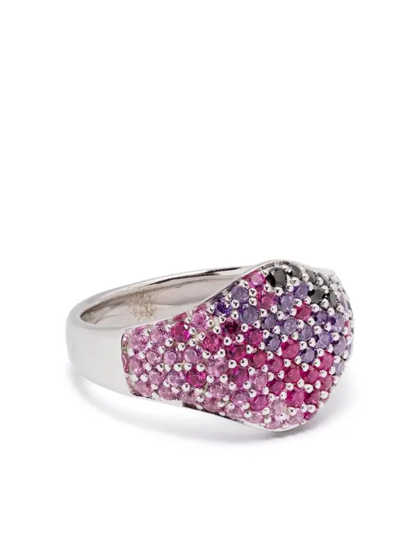 Tom Wood Mini Sunset Cocktail Ring - Silver