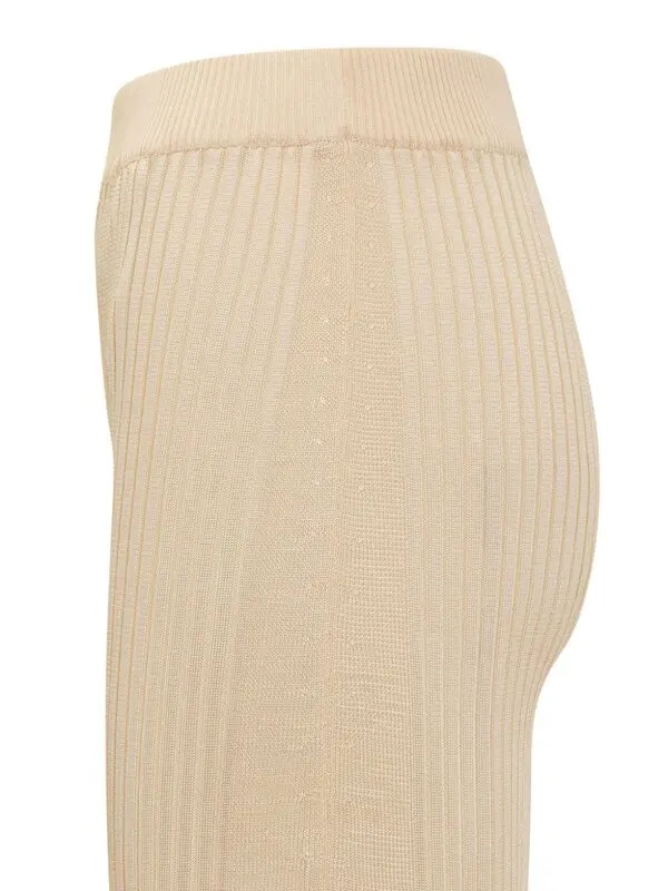 JIL SANDER Ribbed-knit Trousers