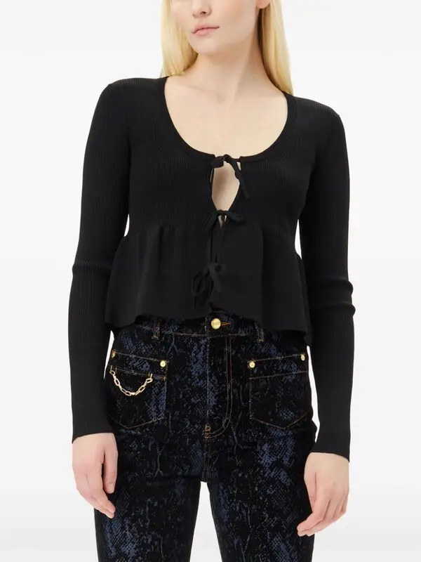 GANNI Tie Fastening Cardigan