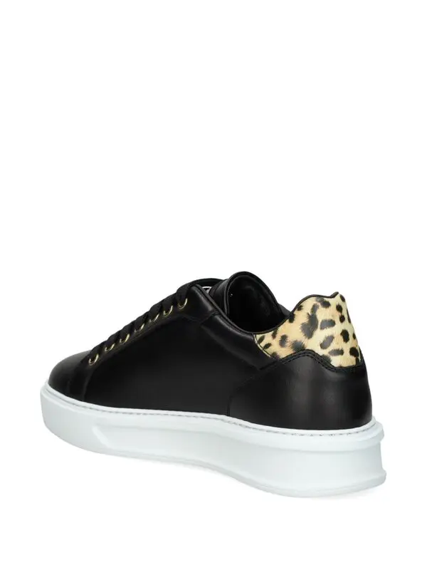 Roberto Cavalli Logo-plaque Sneakers - Black