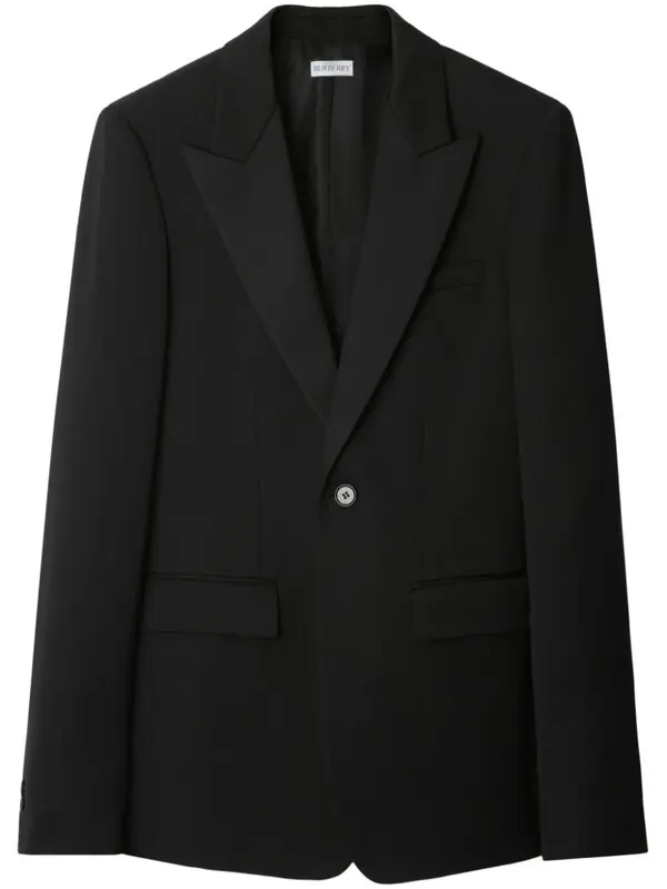 Burberry Wool Blazer - Black
