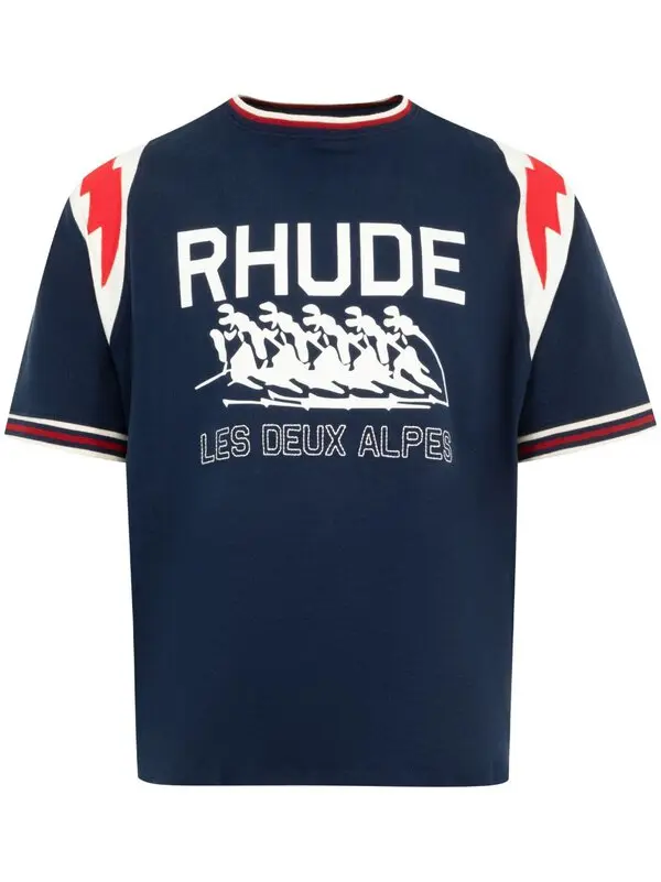 Rhude Lighting Tinger T-shirt - Blue