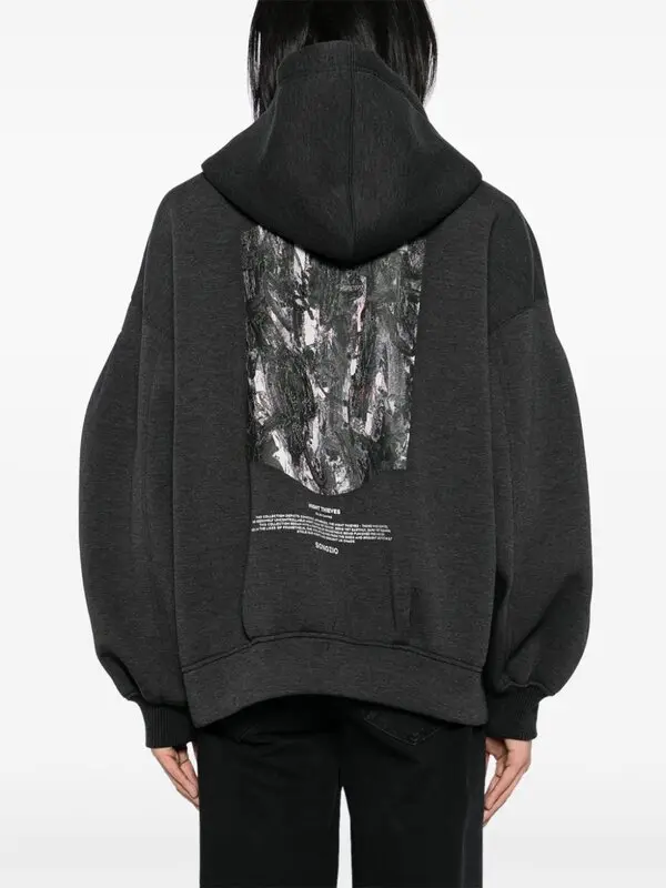 SONGZIO Dusky-paint Zip-up Hoodie