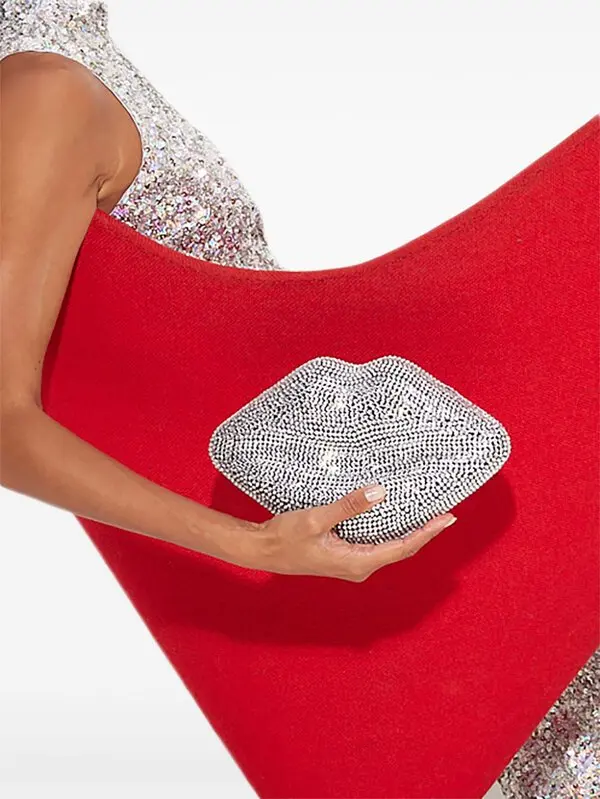 SIMONMILLER Lip Clutch Bag - Silver