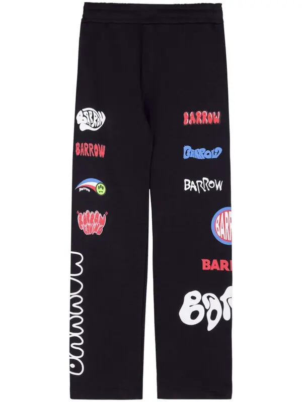 BARROW Logo-print Track Pants - Black