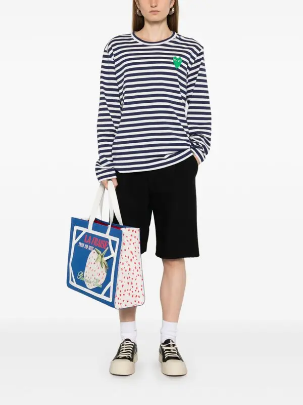 Play Comme Des Garcon Heart-patch T-shirt