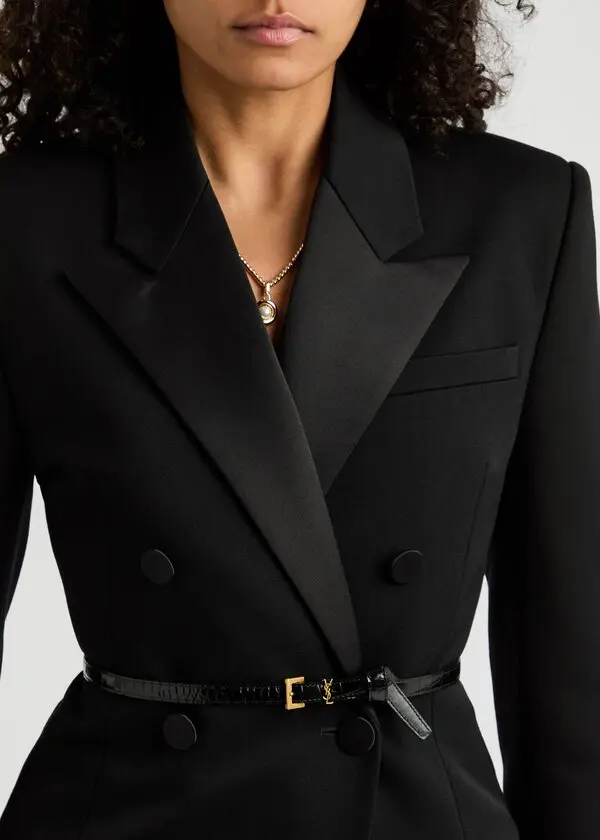 Saint Laurent Cassandre Extra Thin Belt