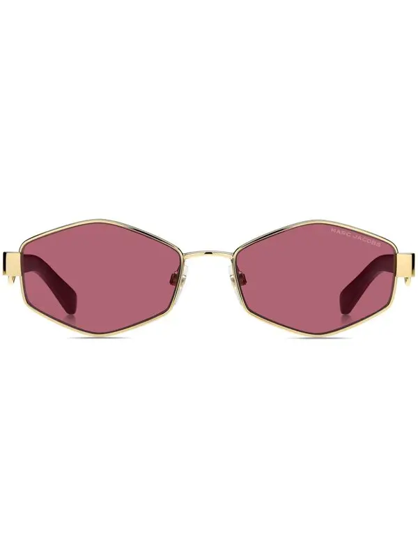 Marc Jacobs Geometric Frame Sunglasses - Gold