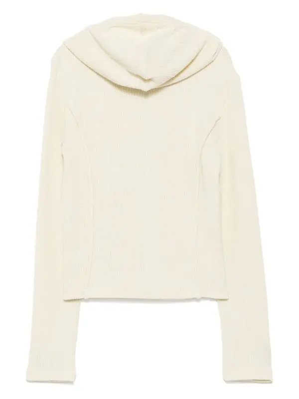 TOUT A COUP Hooded Knitted Top