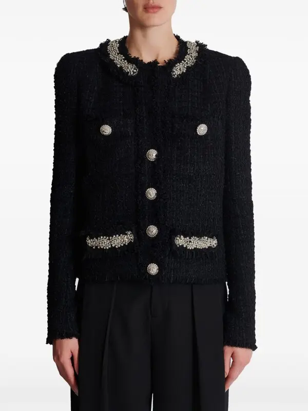 Balmain Embroidered Tweed Jacket