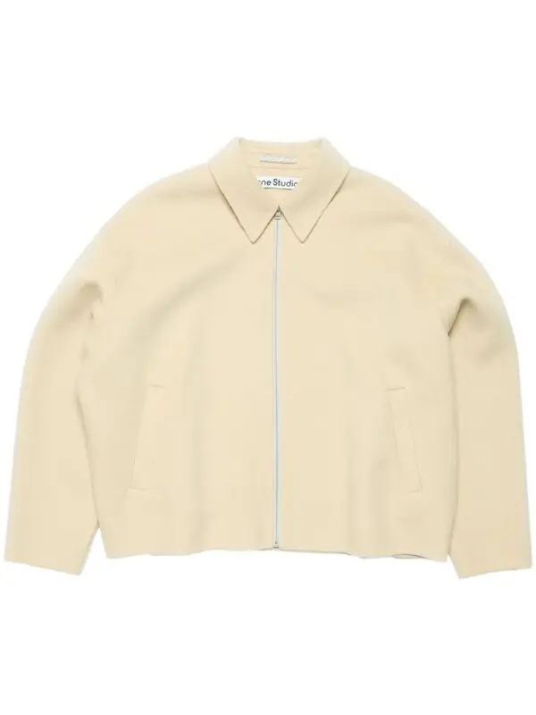 Acne Studios Wool Zip-up Jacket - Neutrals