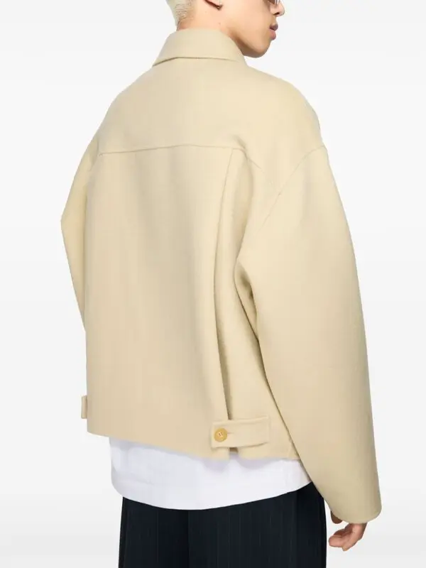 Acne Studios Wool Zip-up Jacket - Neutrals