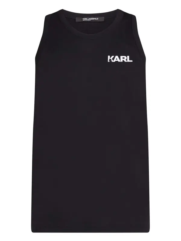 Karl Lagerfeld Logo Beach Tank Top