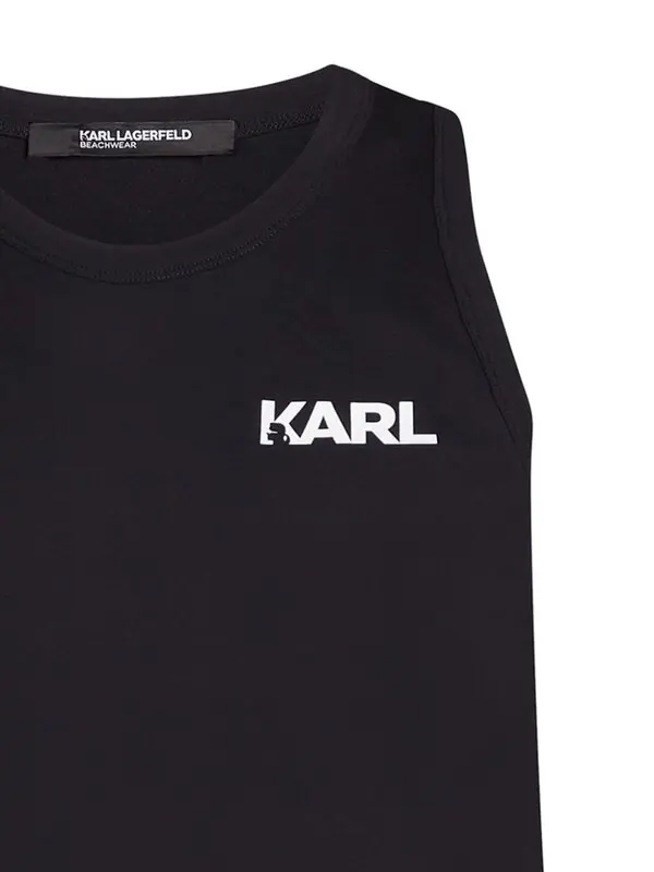 Karl Lagerfeld Logo Beach Tank Top