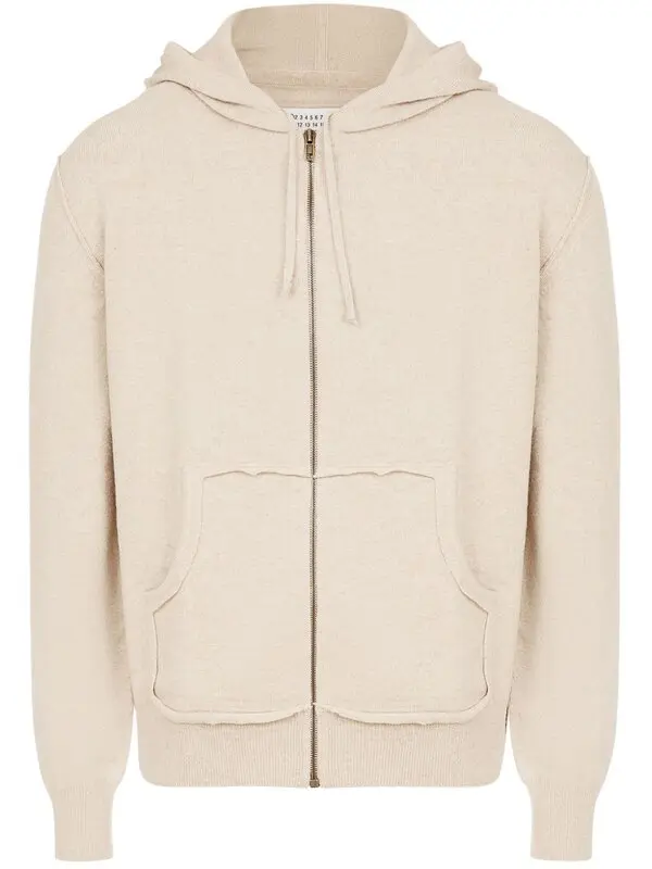 MAISON MARGIELA Zipped Hoodie - Neutrals