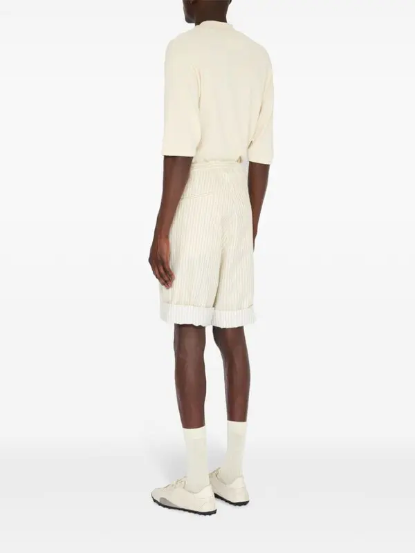 MAISON MARGIELA Striped Above-knee Shorts