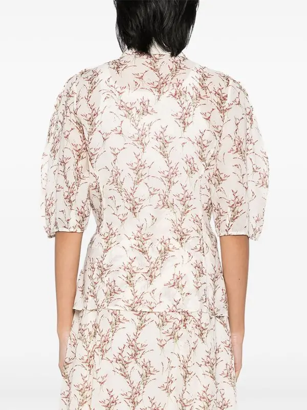 Gabriela Hearst Luhan Floral Blouse