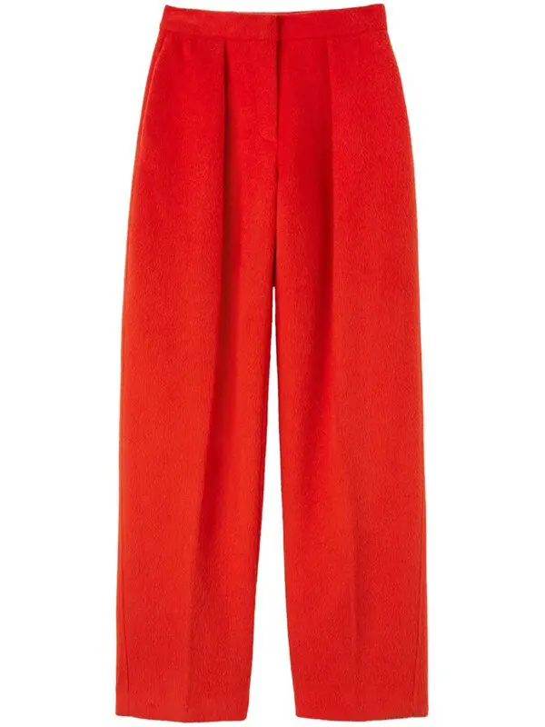 JIL SANDER High-waisted Tapered Pleated Trousers