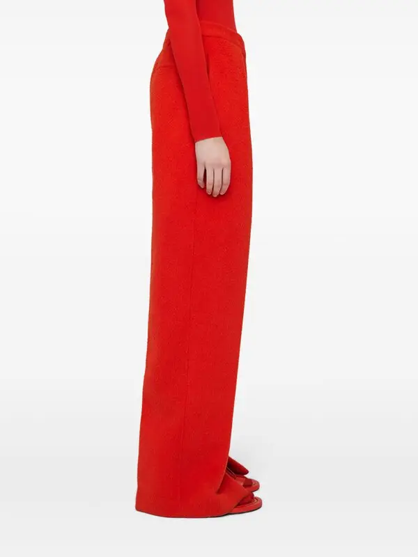 JIL SANDER High-waisted Tapered Pleated Trousers
