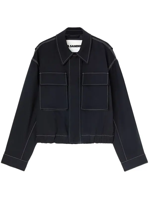 JIL SANDER Concealed Fastening Shirt Jacket