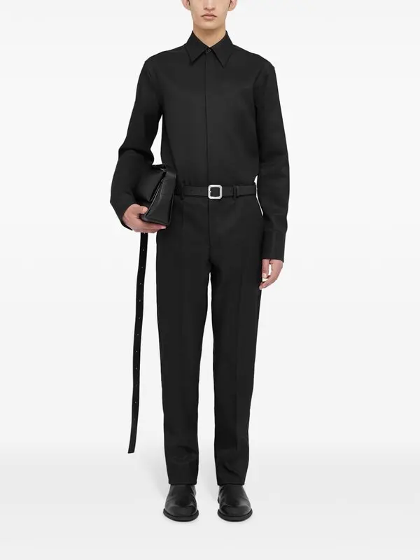 JIL SANDER Twill Shirt - Black
