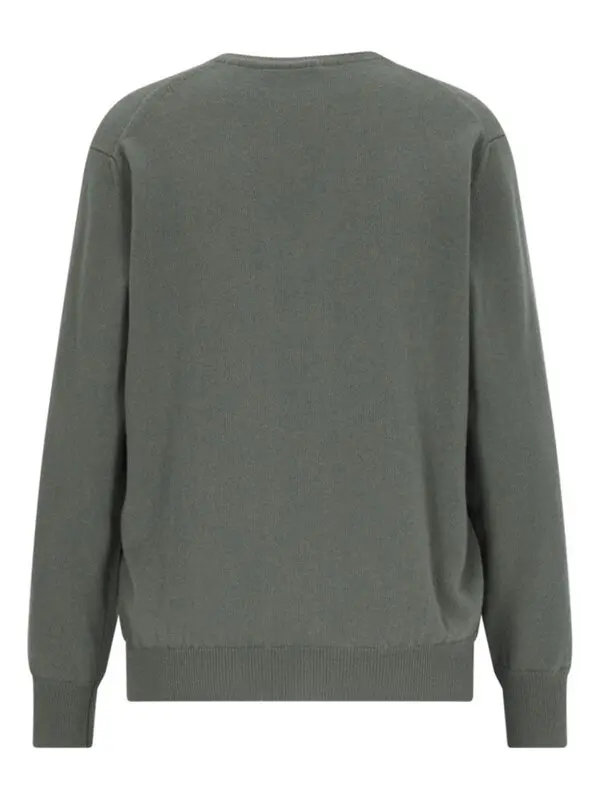 CANESSA Cashmere V-neck Sweater - Green