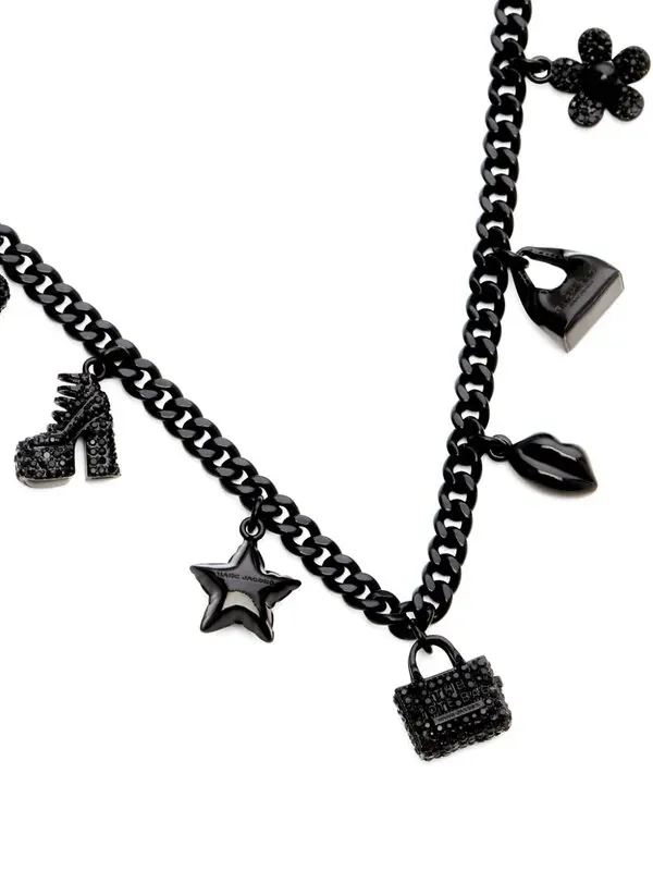Marc Jacobs Mini Icon Pave-charm Necklace