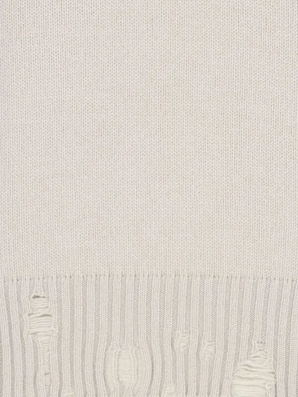 CANESSA Distressed Cashmere Sweater