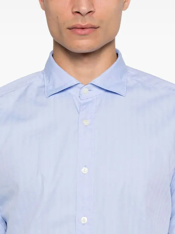 TINTORIA MATTEI 954 Herringbone Shirt