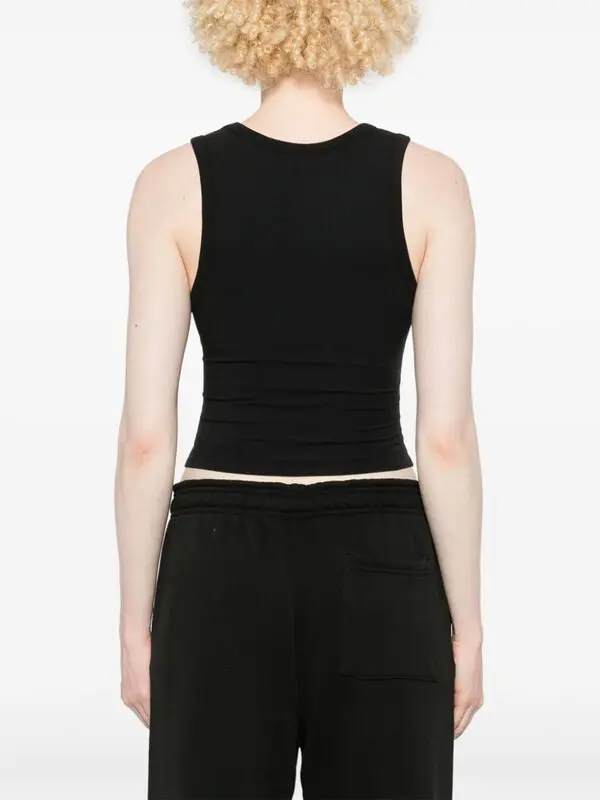 ENTIRE STUDIOS Cropped Tank Top - Black