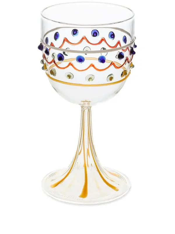 Dolce & Gabbana Carretto Murano Wine Glass - White