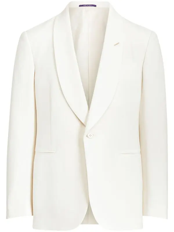 Ralph Lauren Purple Label Single-breasted Tuxedo Blazer - Neutrals