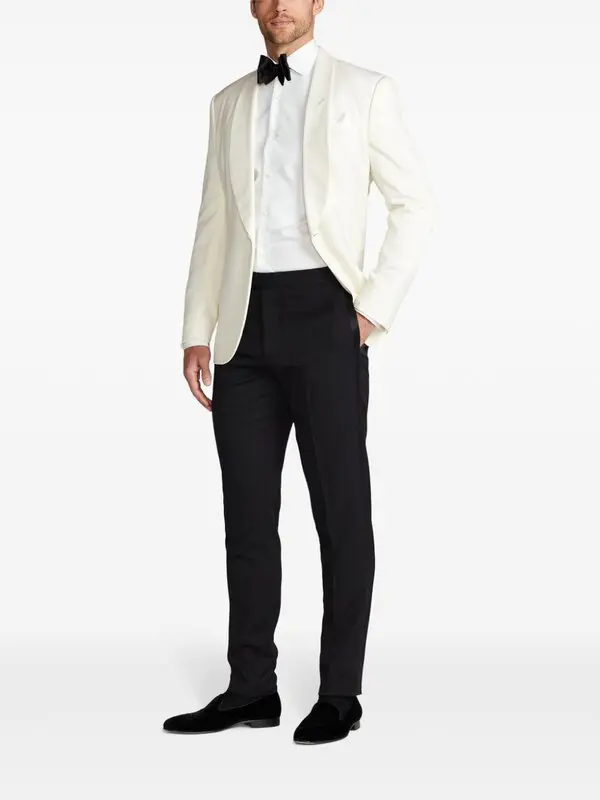 Ralph Lauren Purple Label Single-breasted Tuxedo Blazer - Neutrals