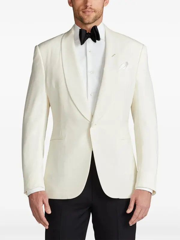 Ralph Lauren Purple Label Single-breasted Tuxedo Blazer - Neutrals