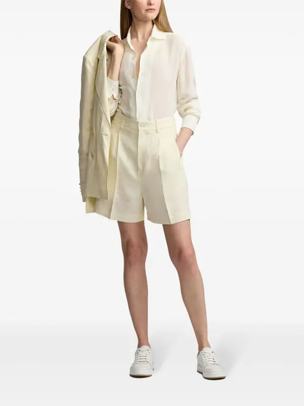 Ralph Lauren Tracy Linen Shorts - Neutrals