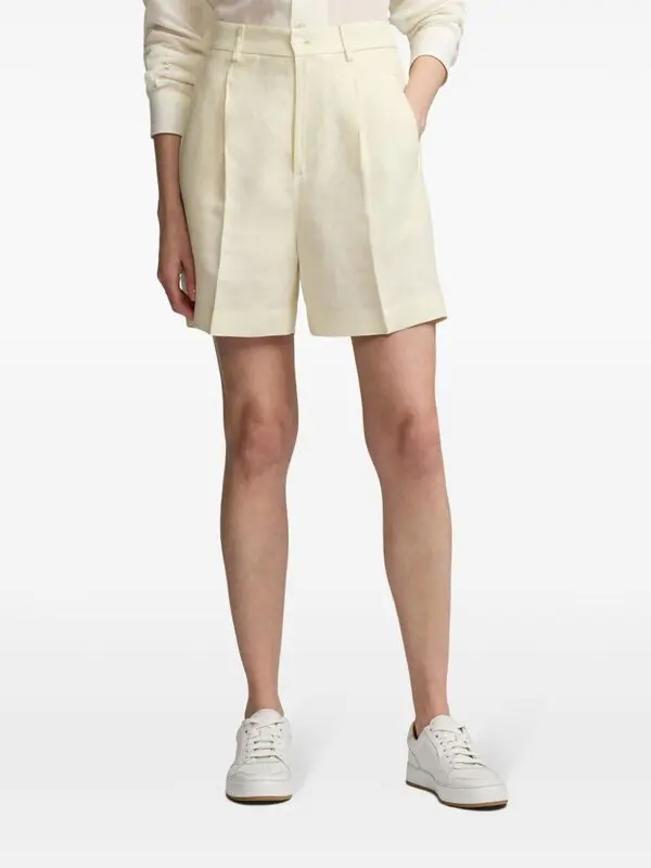 Ralph Lauren Tracy Linen Shorts - Neutrals
