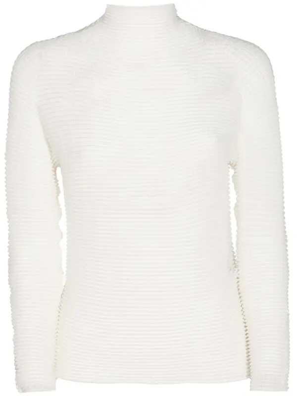 Issey Miyake Plissé-effect Jumper