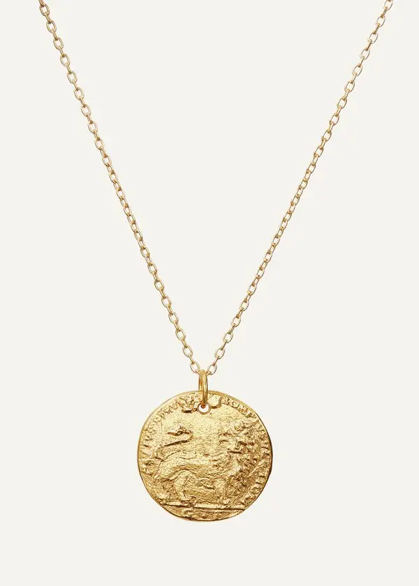 ME+EM Leone Medallion Necklace - Gold
