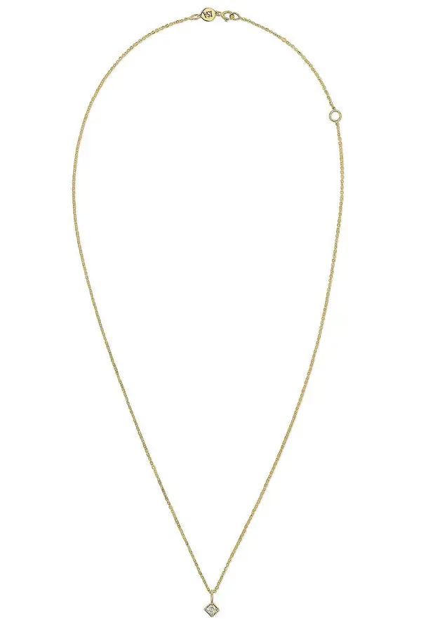 ISA GRUTMAN Diamond Pendant Necklace - Yellow Gold