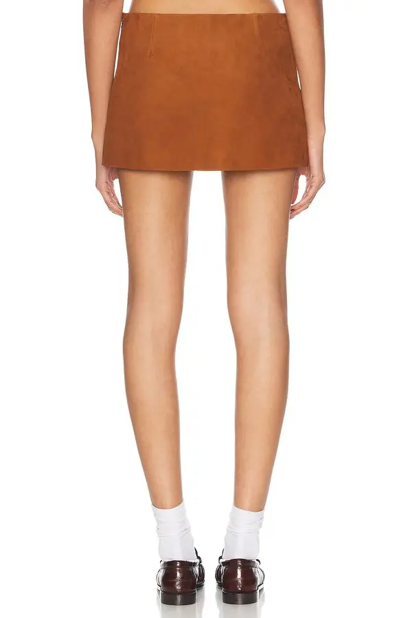 MIMCHIK Curved Mini Skirt
