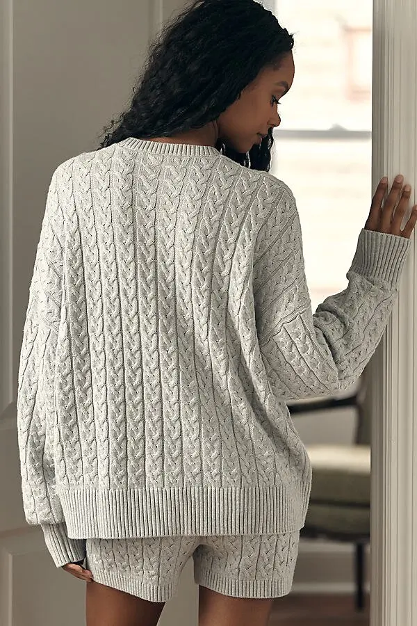 PAPINELLE Cozy Cable Cotton Cashmere Sweater