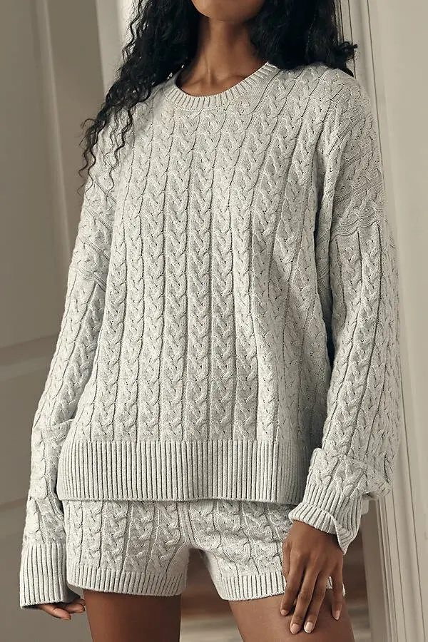 PAPINELLE Cozy Cable Cotton Cashmere Sweater