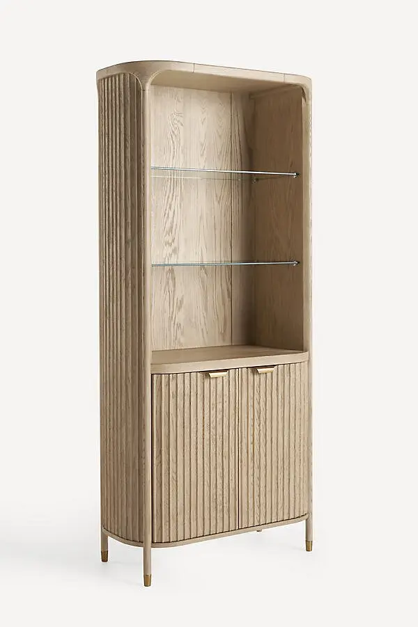 THE ISLA COLLECTION BY ANTHROPOLOGIE The Isla Fluted-wood Hutch - Natural