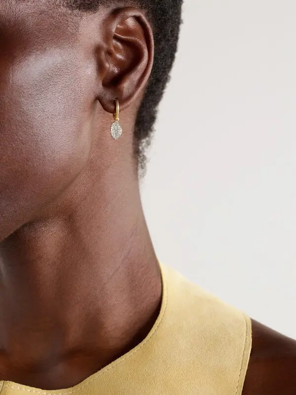 BY PARIAH Cluster 14-karat Recycled Diamond Hoop Earrings