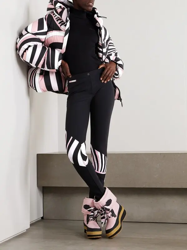 Emilio Pucci Paneled Printed Ski Pants