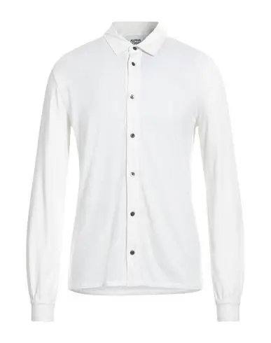 Alpha Studio Shirt Size Cotton, Elastane - White