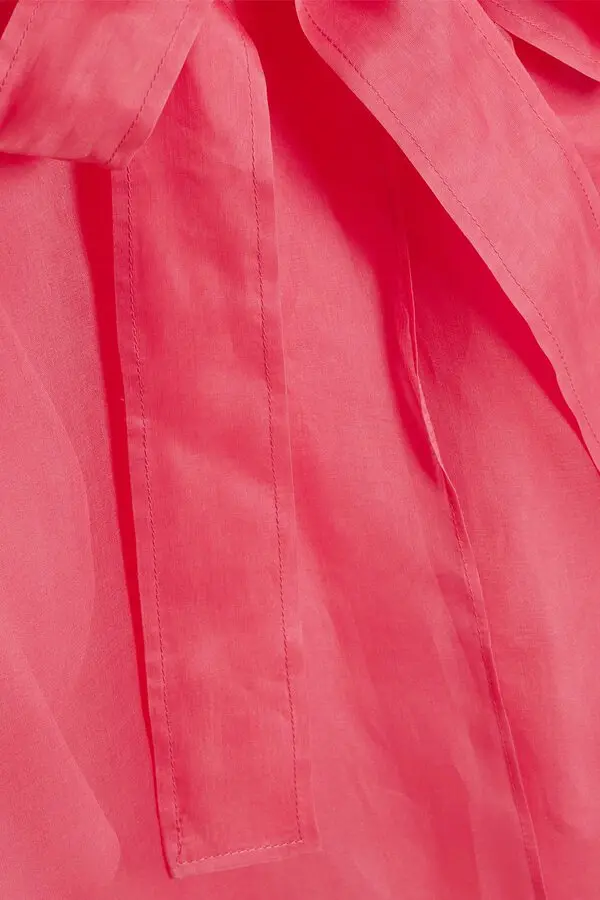 Dolce & Gabbana Belted Silkchiffon Trench Coat