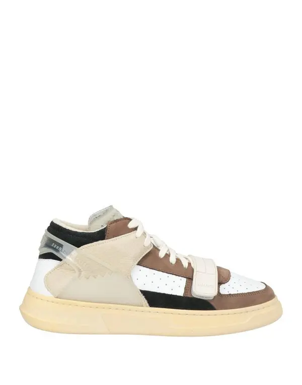 RUN OF Leather High-top Sneakers